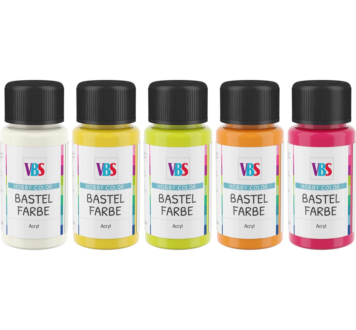 VBS Bastelfarben Set Flowers VBS Hobby Bastelshop