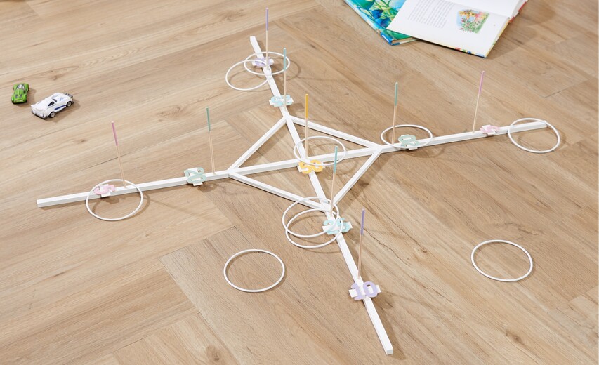 Bastel Spielidee Ringe werfen - VBS Hobby