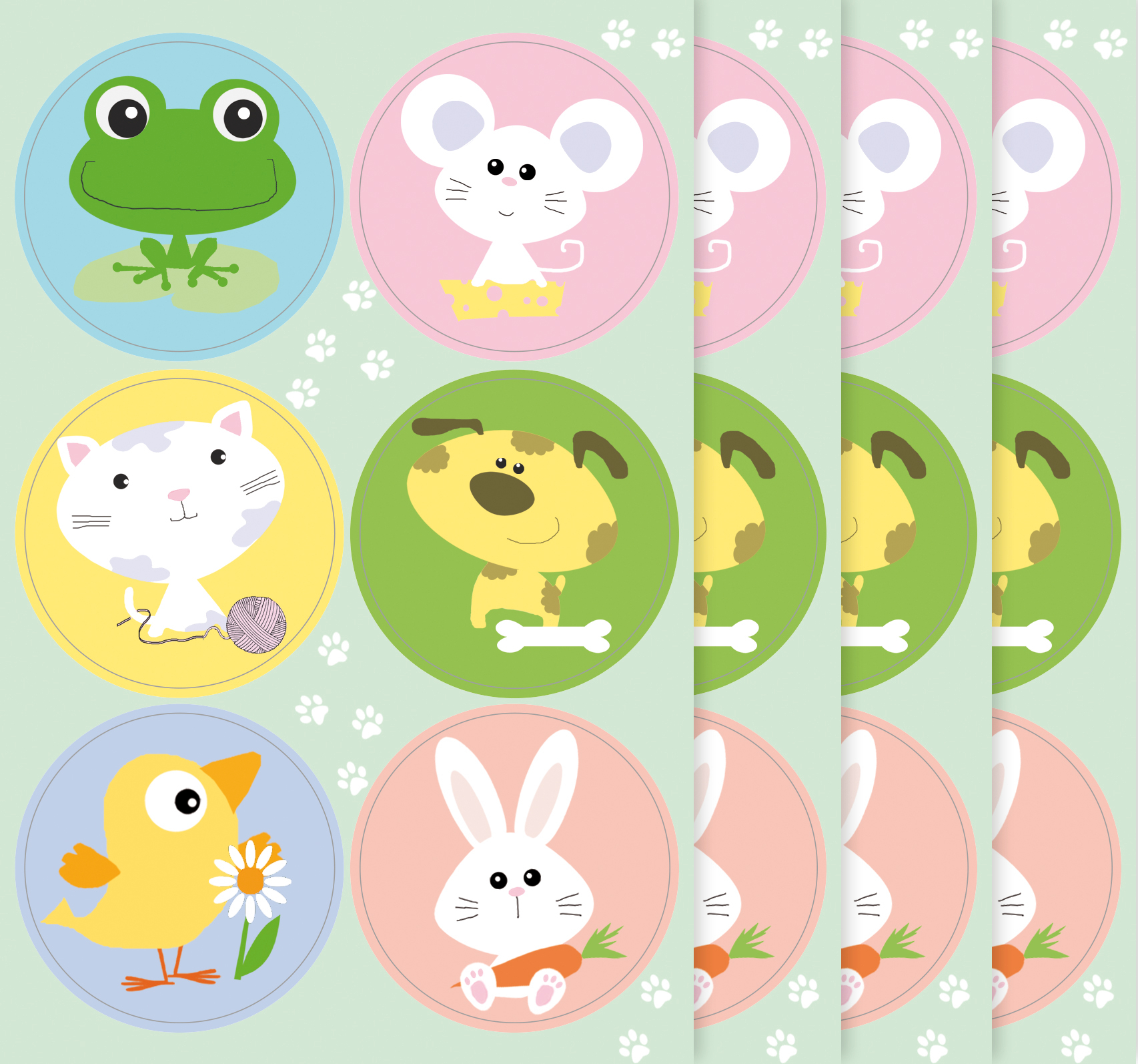 Sticker "Spring Animals" | VBS Hobby Bastelshop