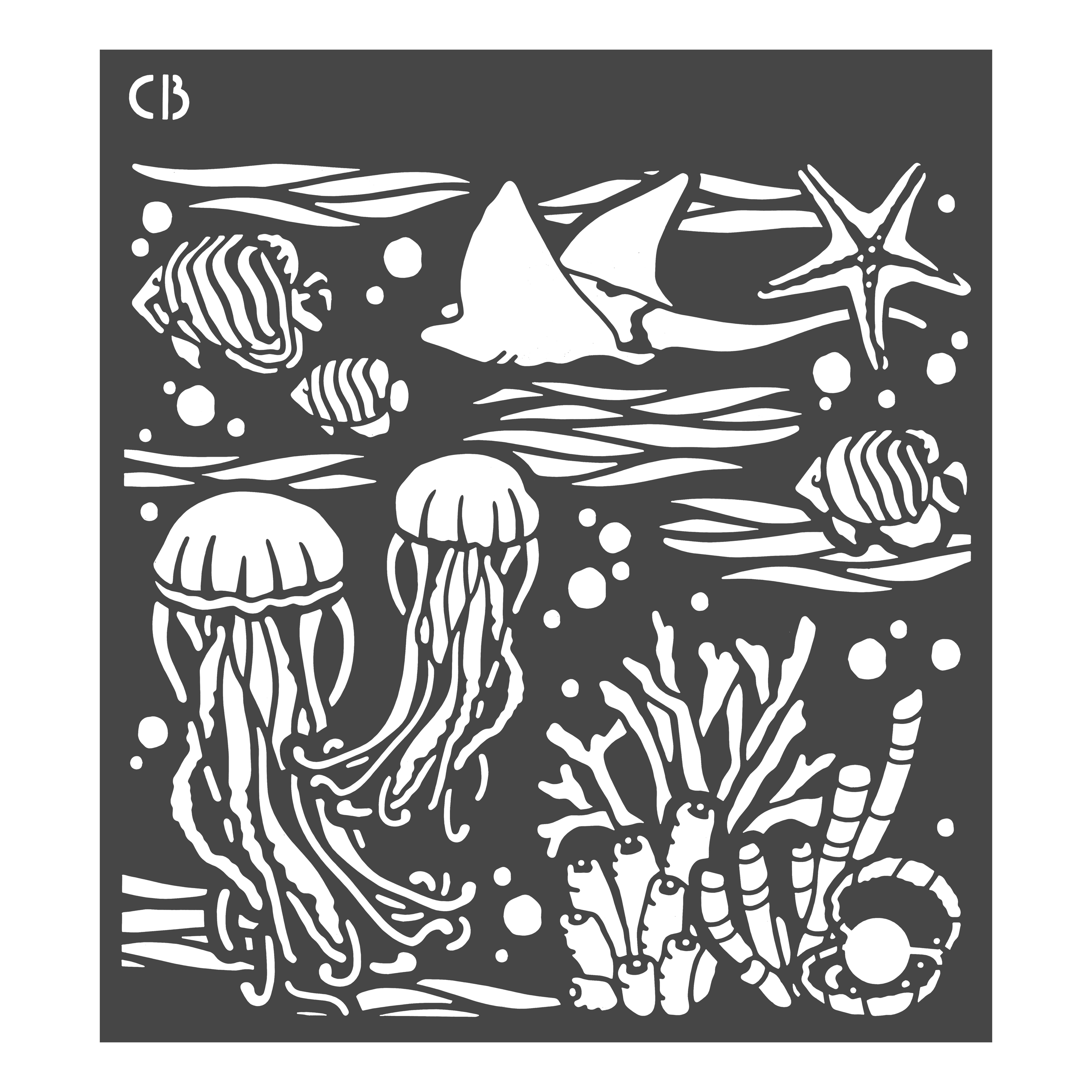 Stencil "Underwater" - VBS Hobby