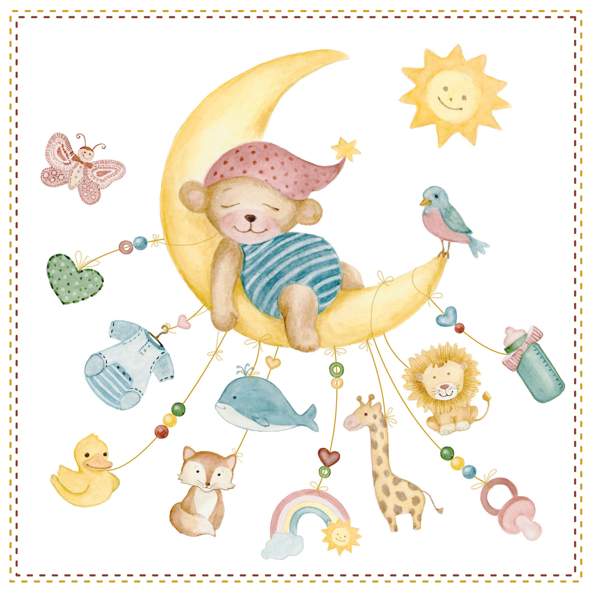 Napkin "Sleepy Teddy Bear" - VBS Hobby