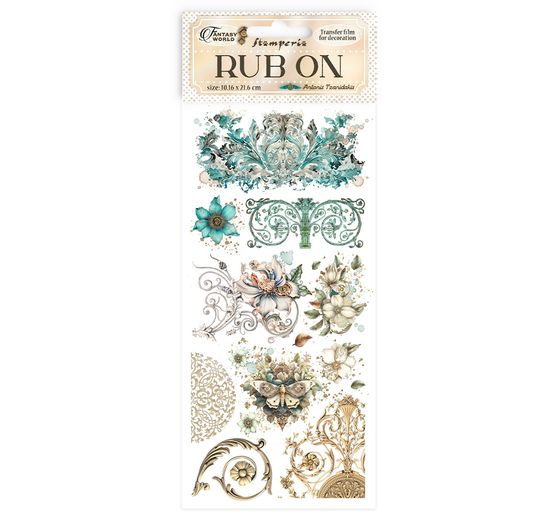 Rub On Transfer paper "Fantasy World", Flowers - VBS Hobby