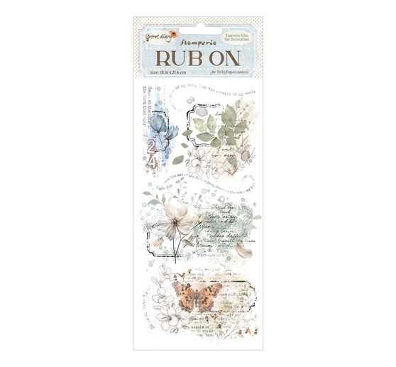 Rub On Transfer paper "Secret Diary - Labels" - VBS Hobby