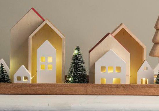Holz-Rahmen "Häuser - Hoch", 2er-Set | VBS Hobby Bastelshop