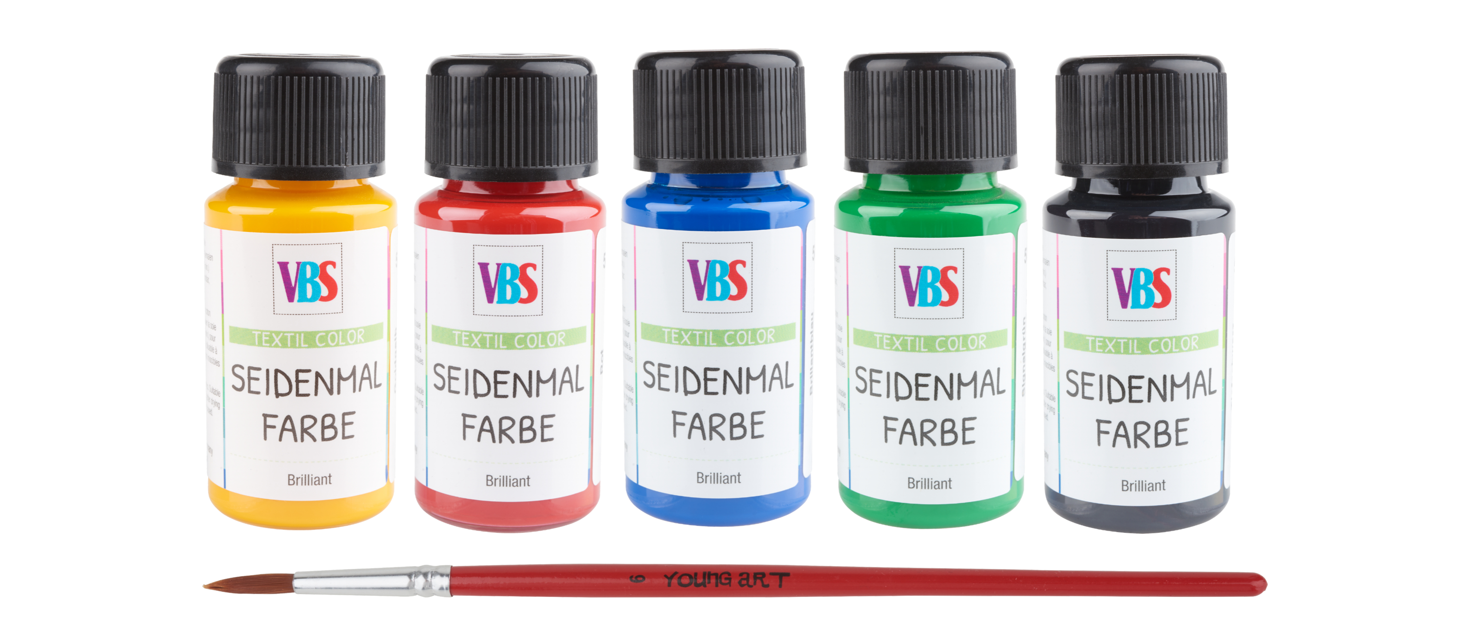 VBS Silk paint, Set of 5 - VBS Hobby