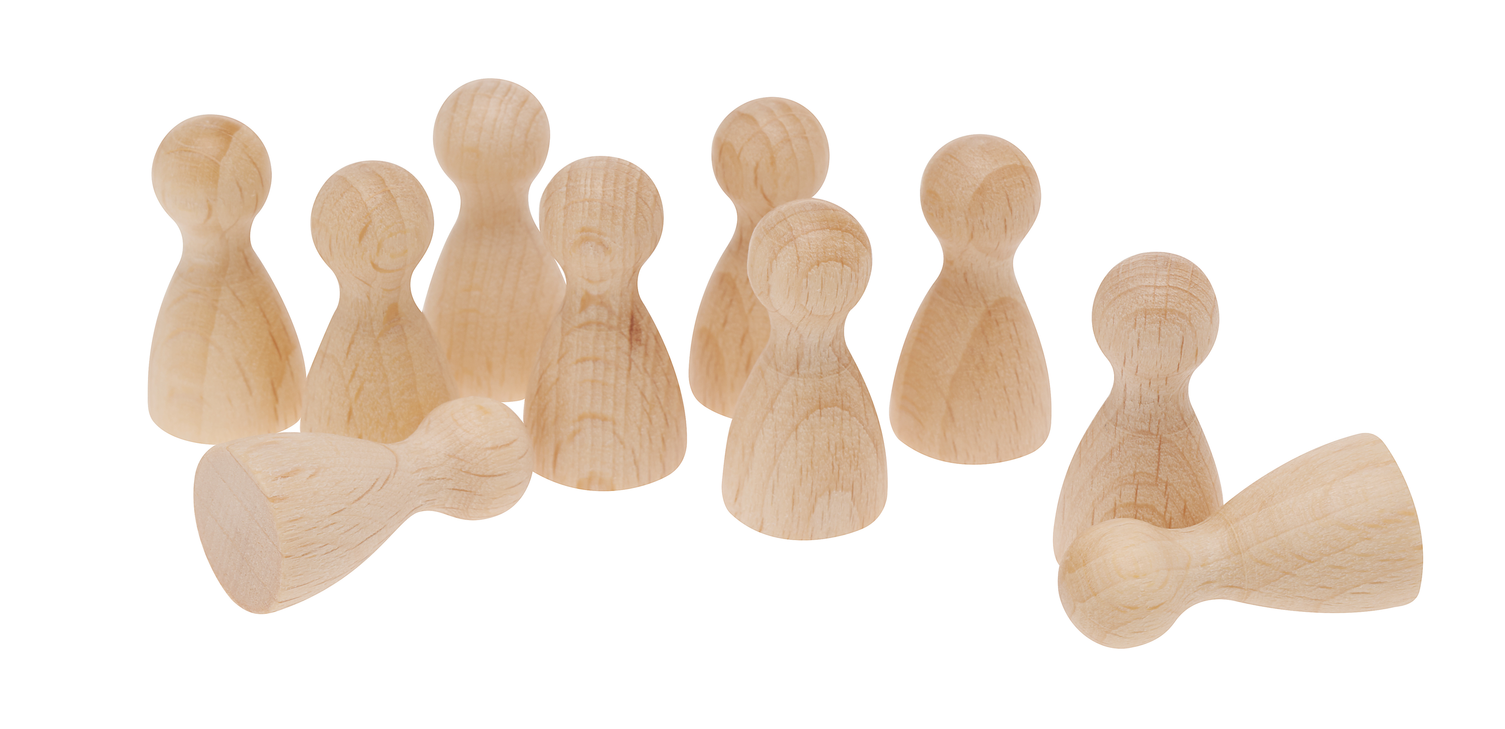 Holz-Spielfigur, 28 mm, 10 Stück | VBS Hobby Bastelshop